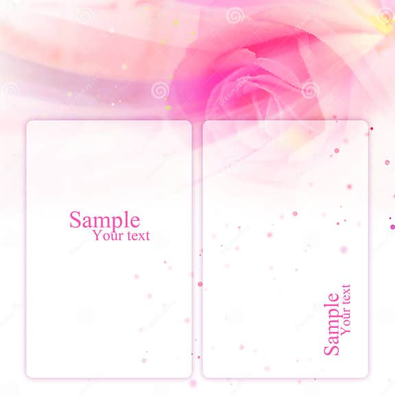 Frame with Rose Layout Background Stock Illustration - Illustration of ...