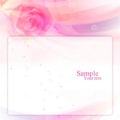 Frame with Rose Layout Background Stock Illustration - Illustration of ...