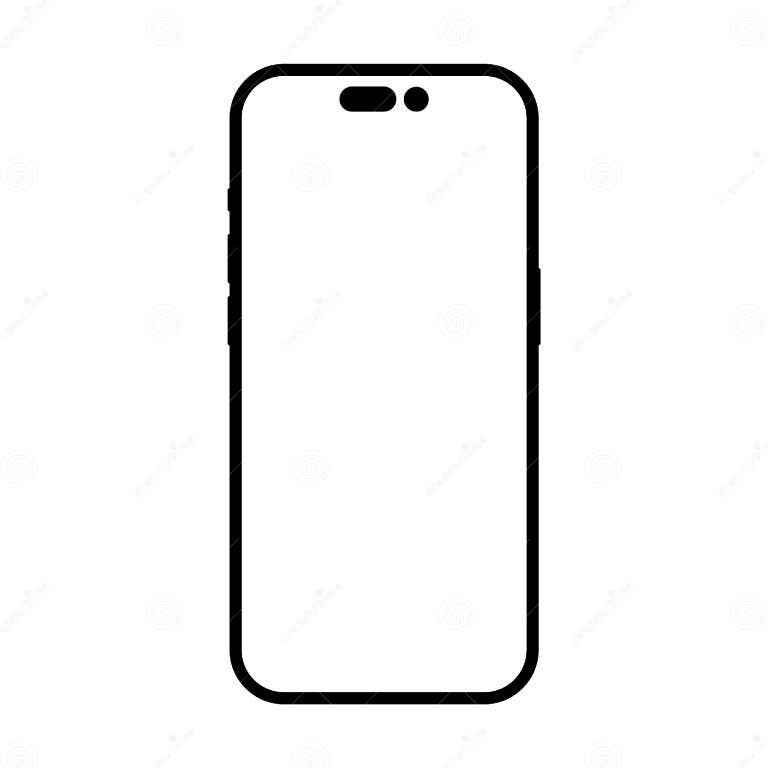 Frame Schematic Shows Phone Stock Illustration - Illustration of party ...