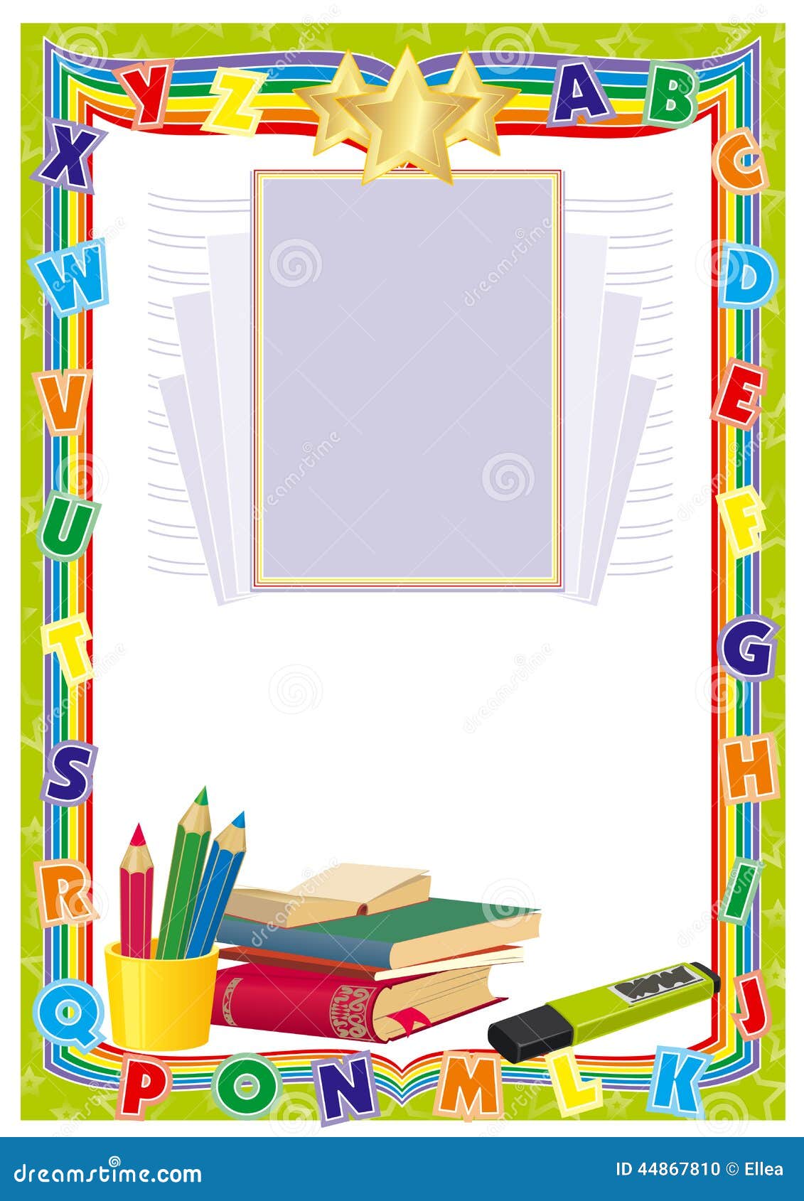 School Book Border