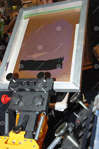 Frame for screen printing stock photo. Image of construction - 27337632