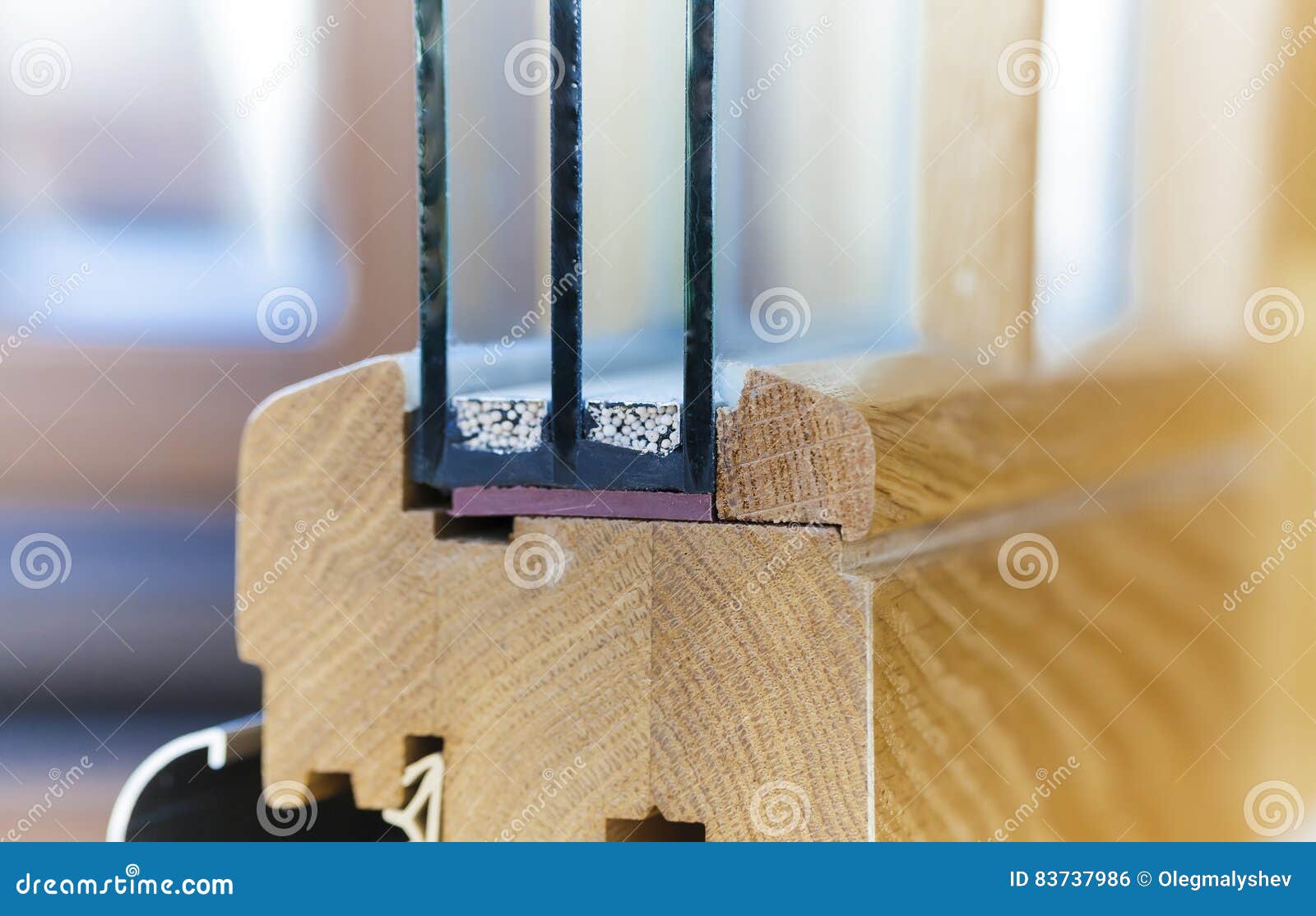 Frame Sectional Window Profile Glass Stock Photo - Image of cross ...