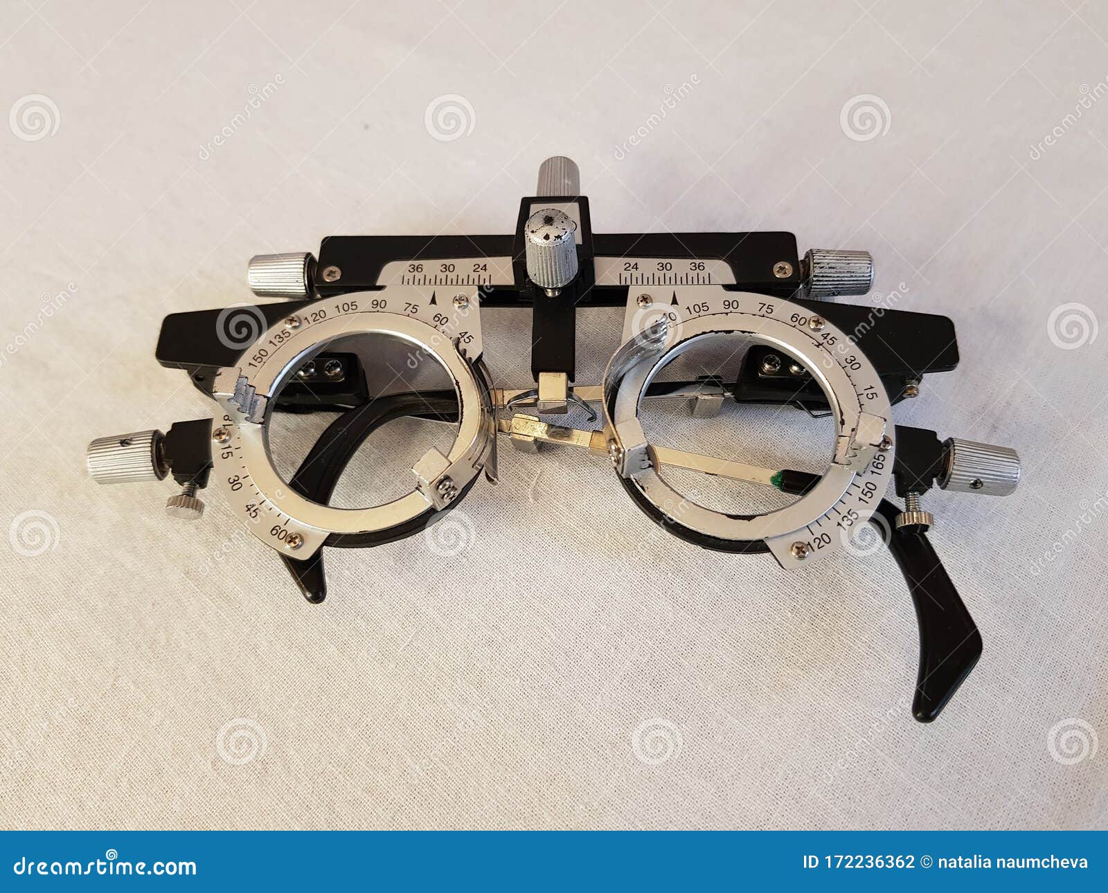 Frame for Selection of Medical Lenses. Stock Photo - Image of frame ...