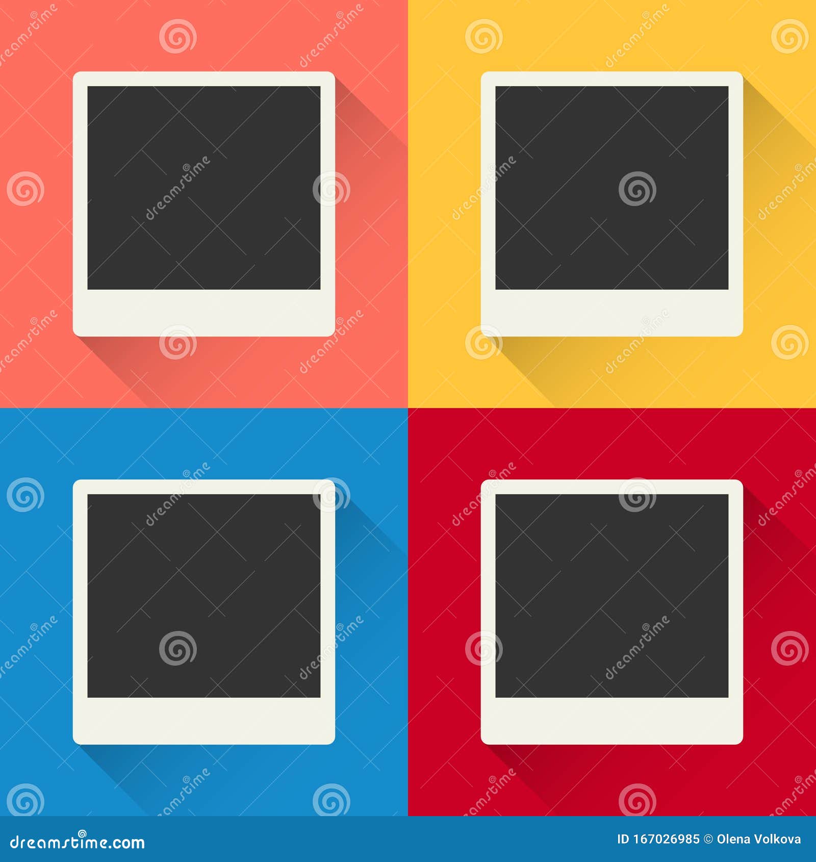 Frame. Set of Color Photo Frames Stock Illustration - Illustration of ...