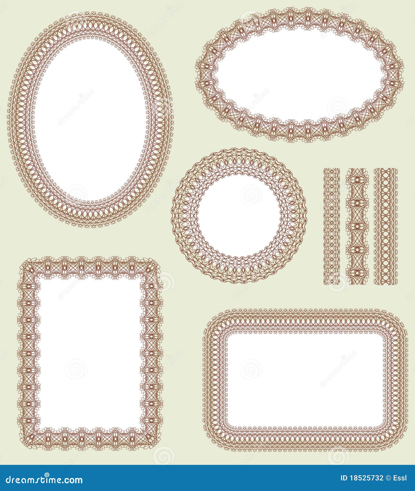 Frame Set. Decorative Elements Stock Vector - Illustration of frame ...