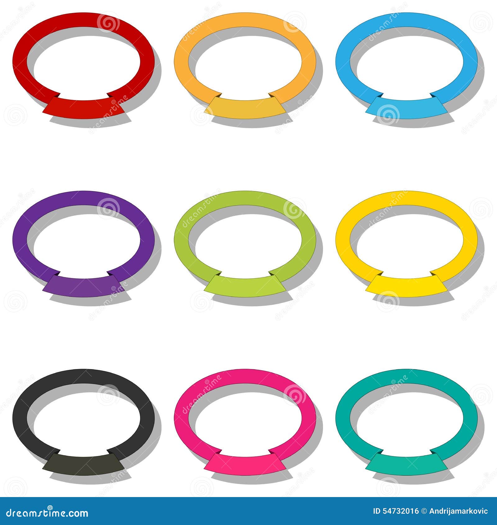 Frame set stock vector. Illustration of shadow, advertising - 54732016