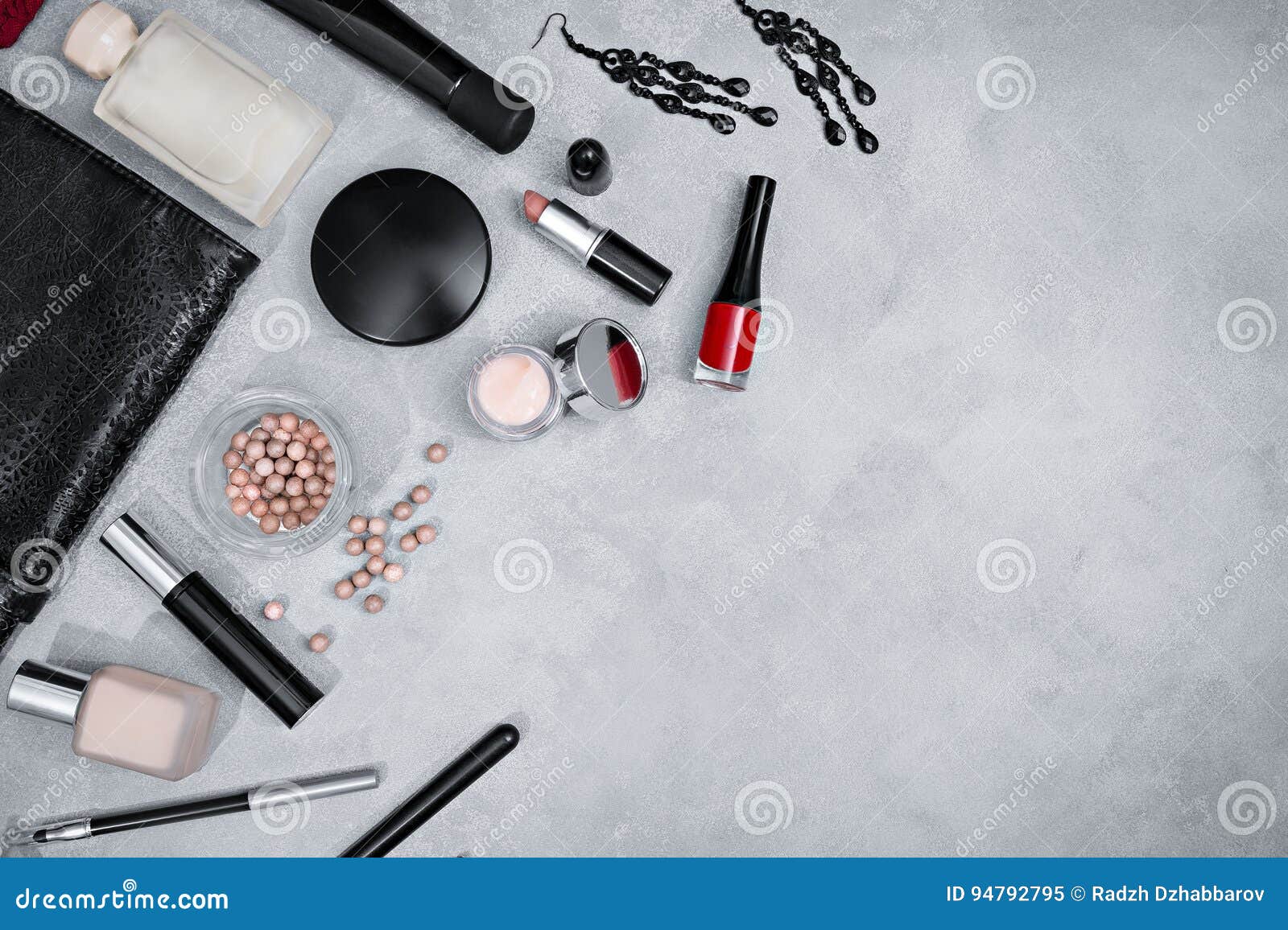 Frame from Set of Professional Decorative Cosmetics Stock Image - Image ...