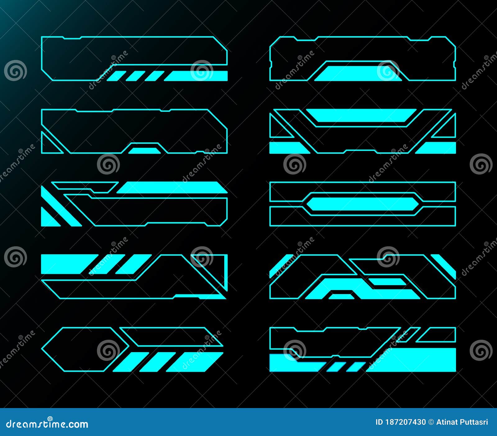 Frame Set Technology Future Interface Hud Control Panel Technology ...