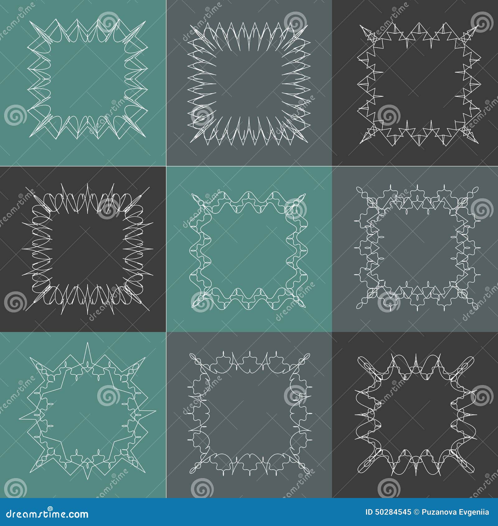 Frame stock vector. Illustration of badge, geometrical - 50284545