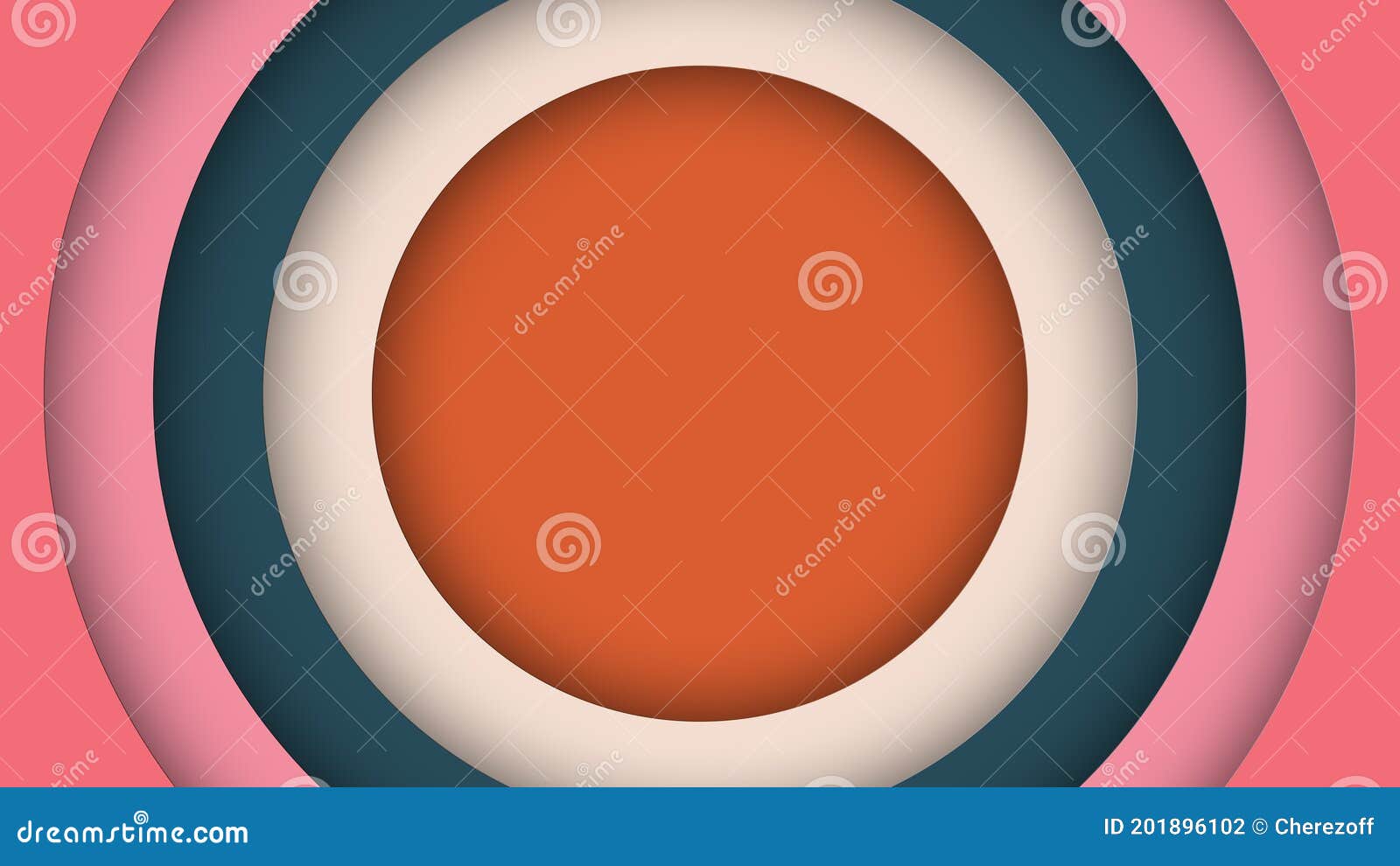 Frame of Several Circles of Different Colors. Mockup Template with ...