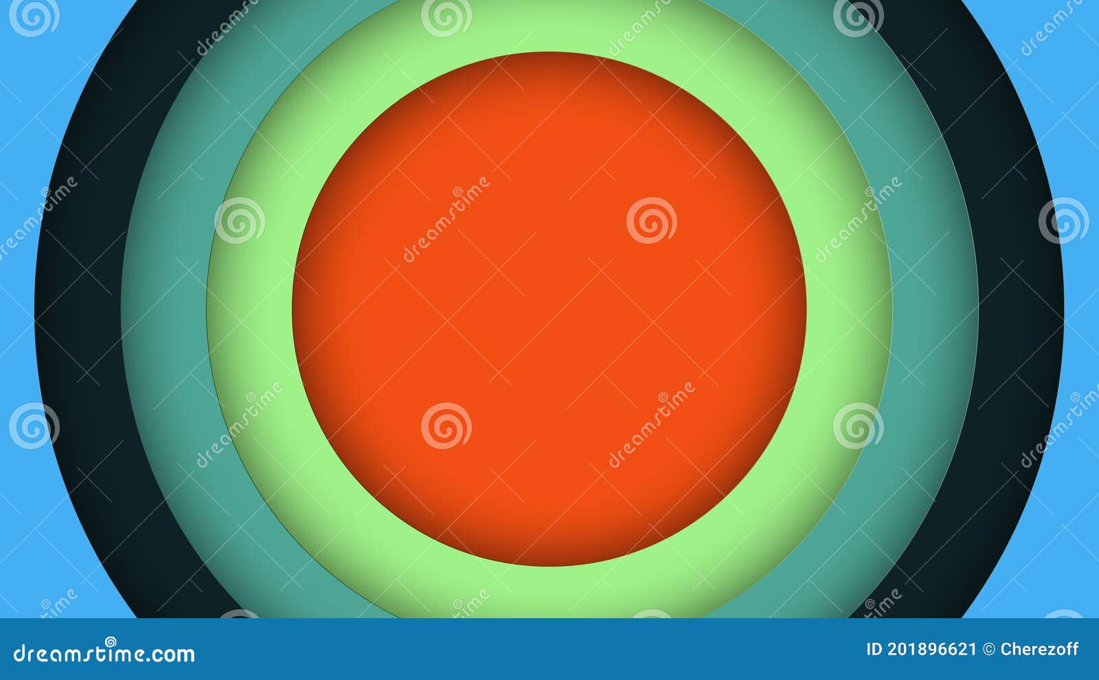 Frame of Several Circles of Different Colors. Mockup Template with ...