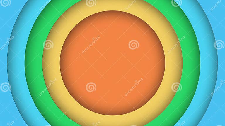 Frame of Several Circles of Different Colors. Mockup Template with ...