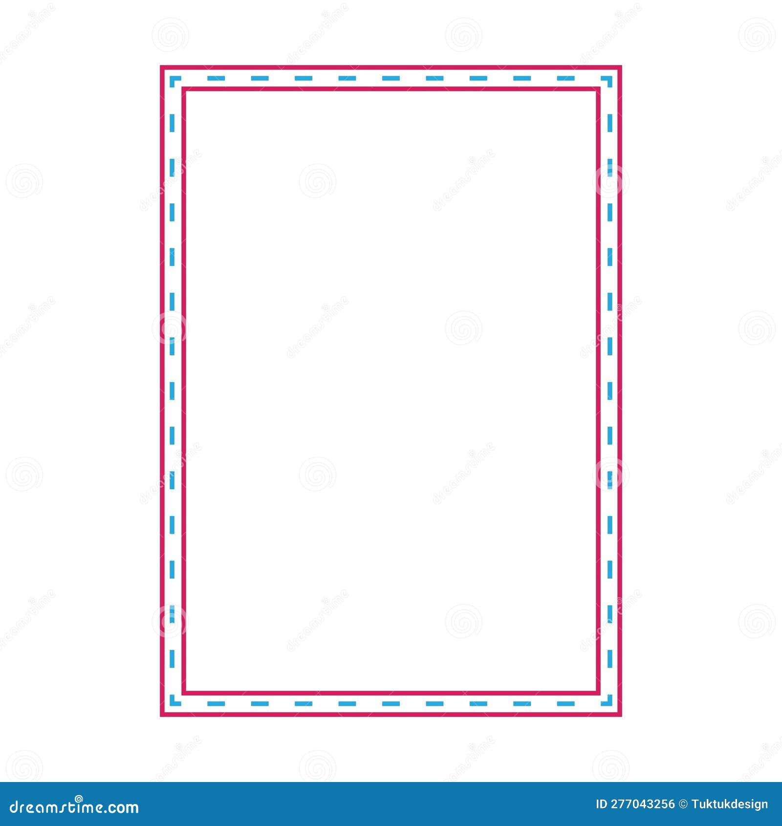 Frame Shape Icon, Vertical Rectangle Decorative Vintage Border Doodle ...