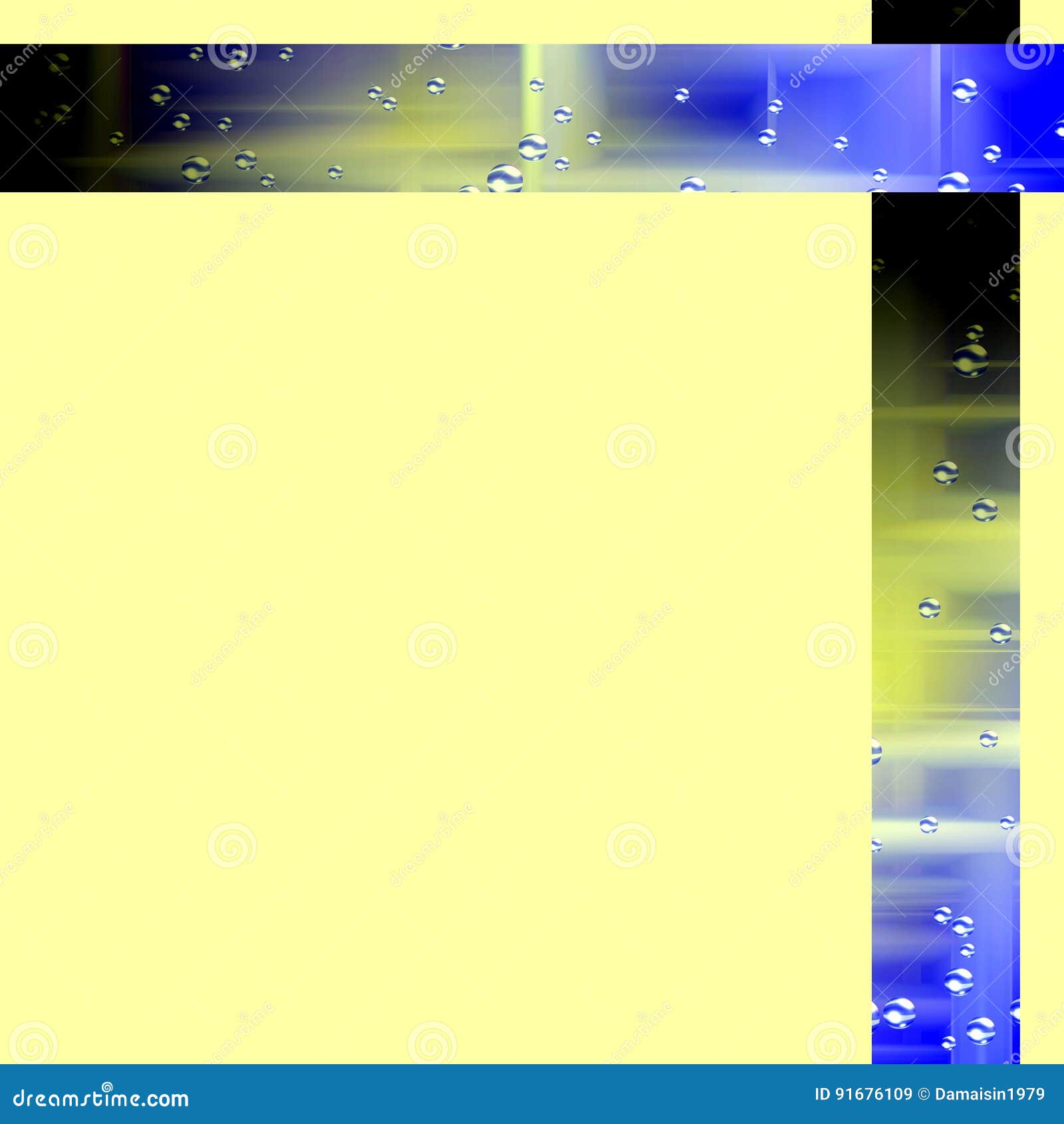 Frame Shining Bubbles and Abstract Background Stock Illustration ...