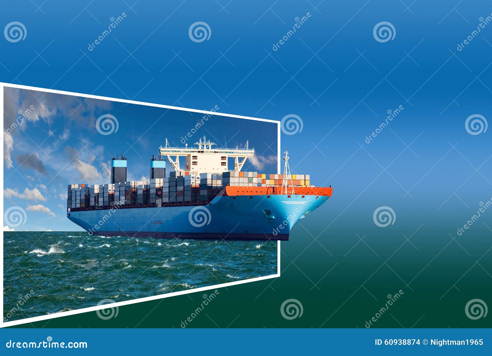 Frame with ship stock photo. Image of frame, isolated - 60938874