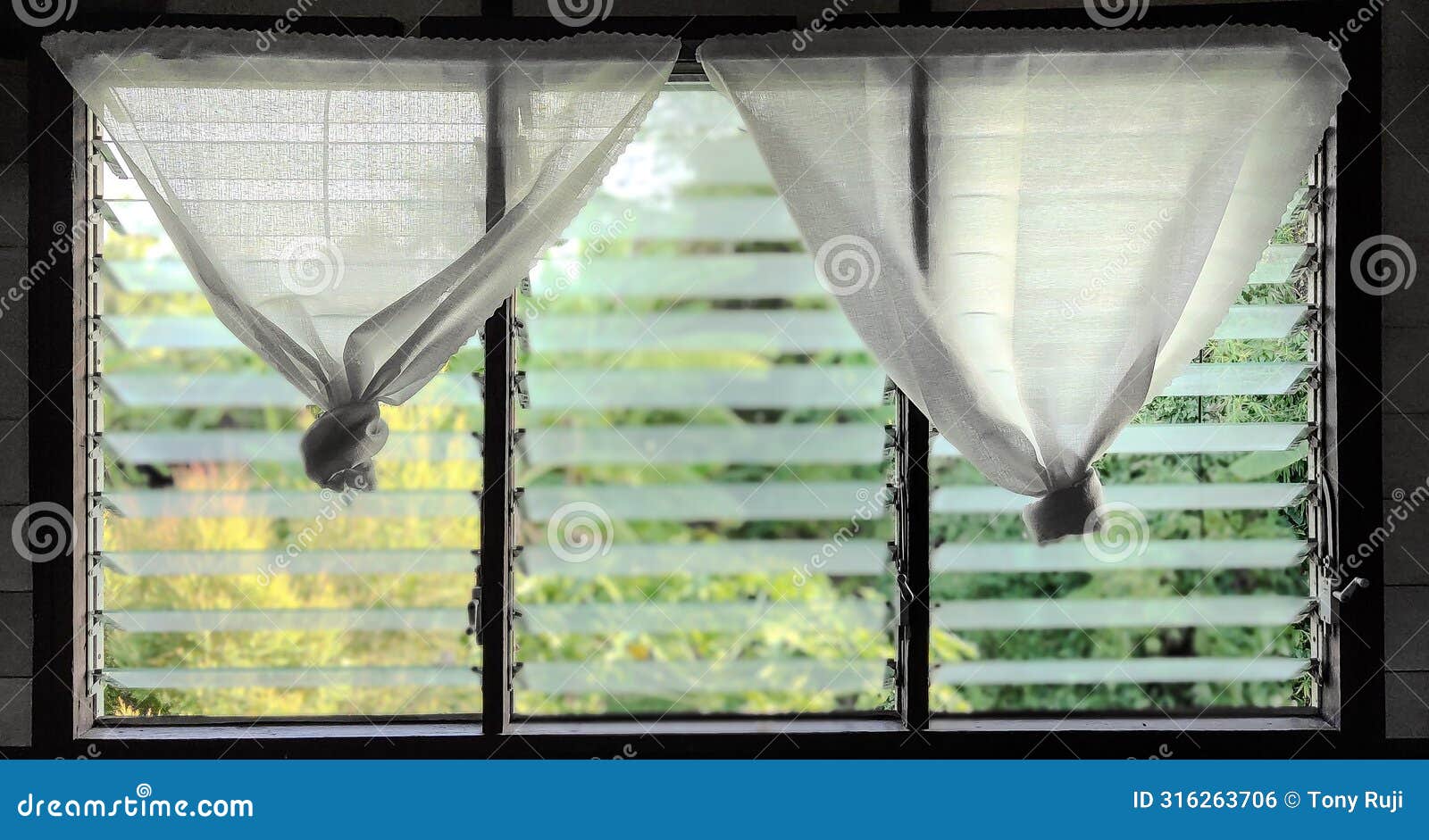 Frame of a Shuttered Window in House Stock Photo - Image of people ...