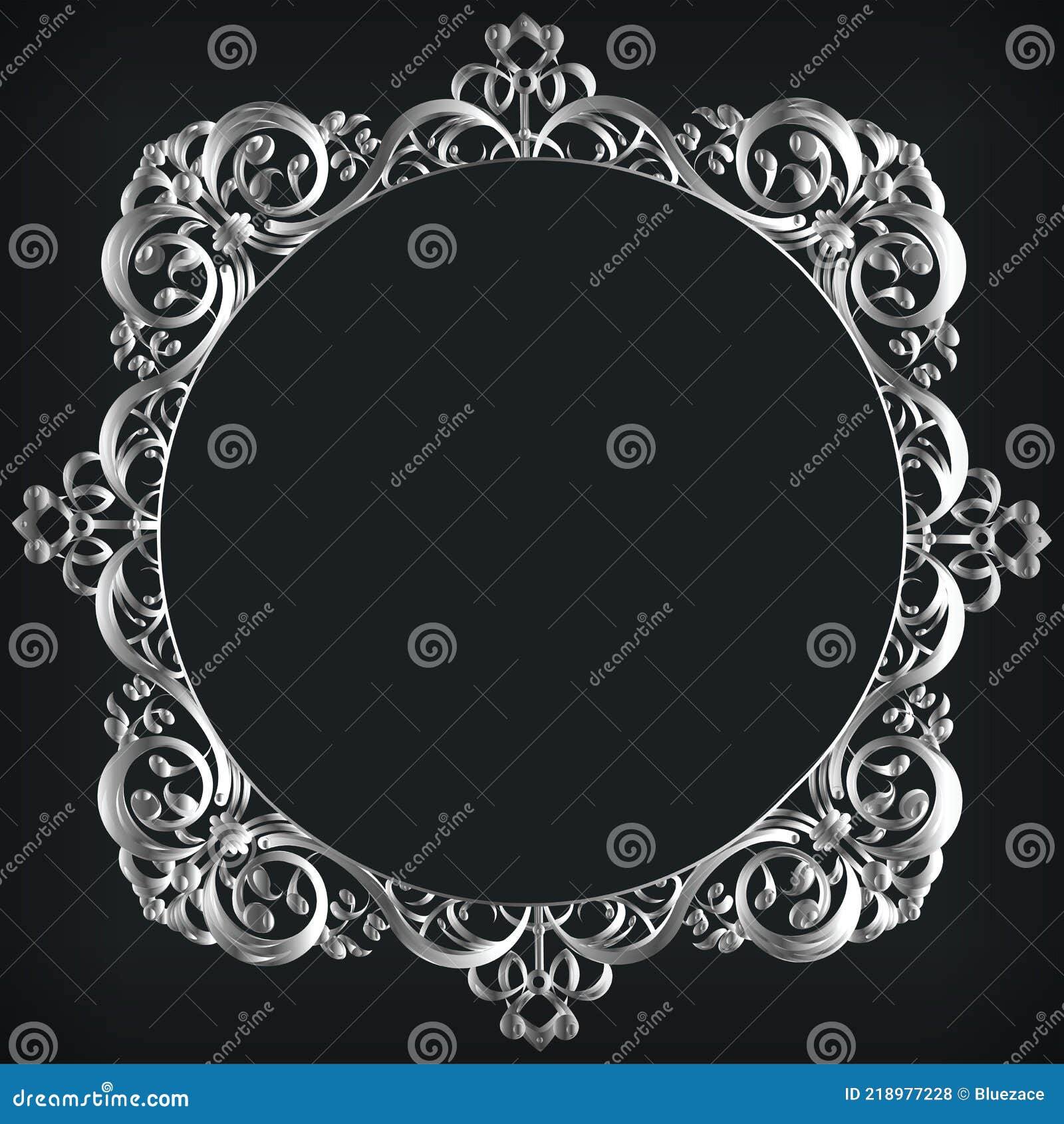 Silver Circular Shaped Background Design For Wallpaper Royalty-Free ...