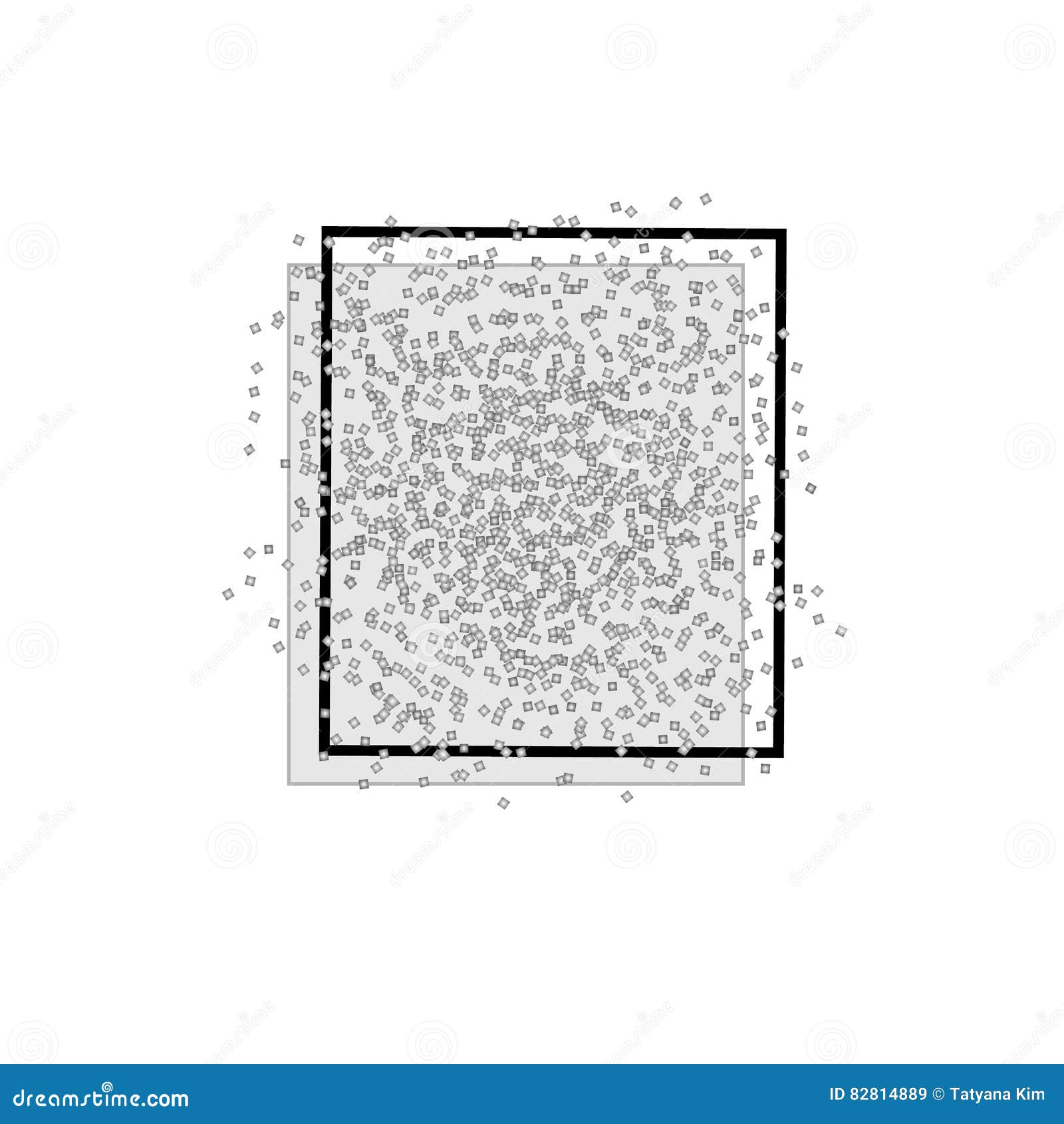 Frame with Silver Sand. Vector Stock Illustration - Illustration of ...