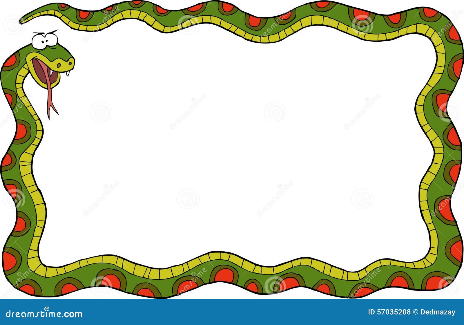 Frame With Snake Stock Vector - Image: 57035208