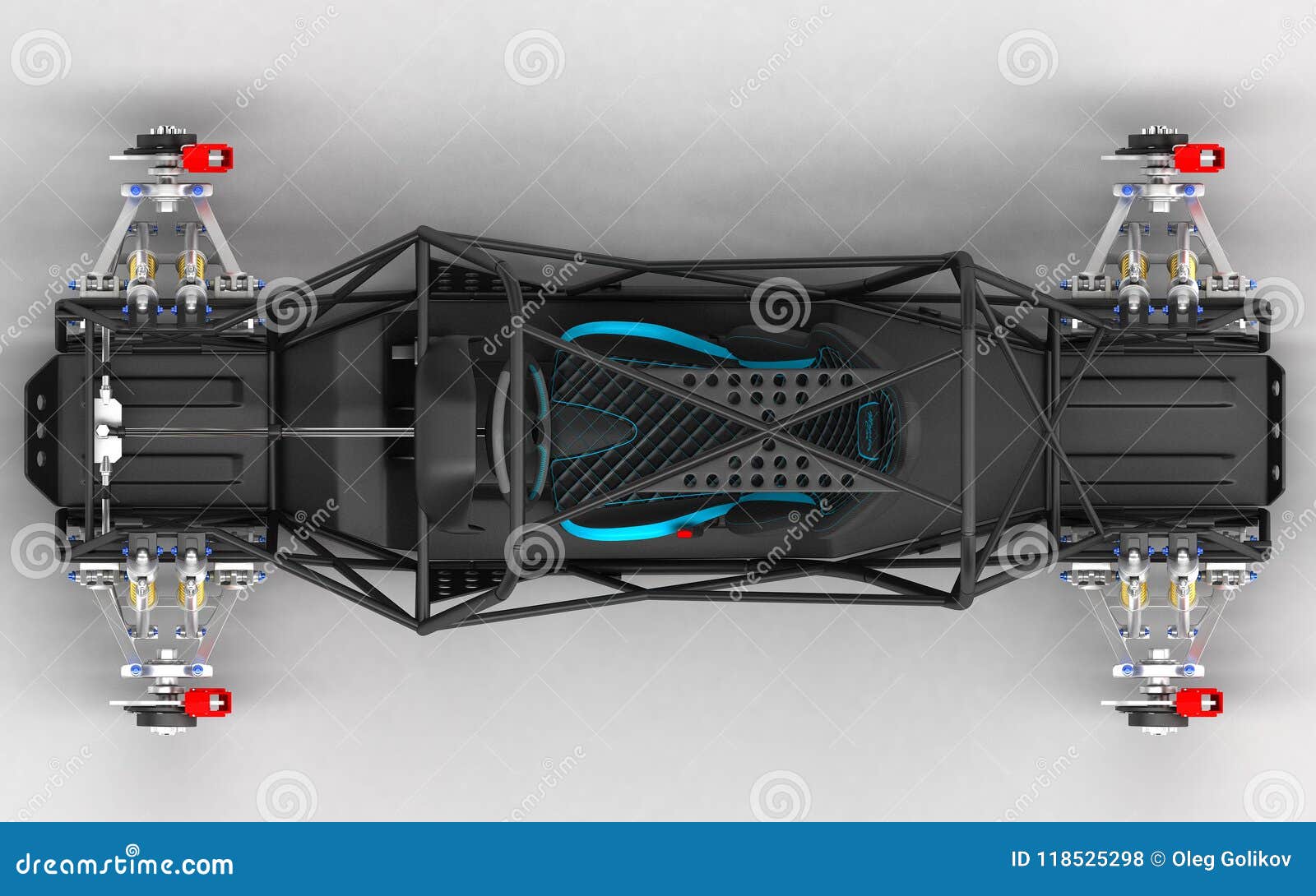 The Frame Frame of the Sports Car is a Buggy with the Basic Design ...