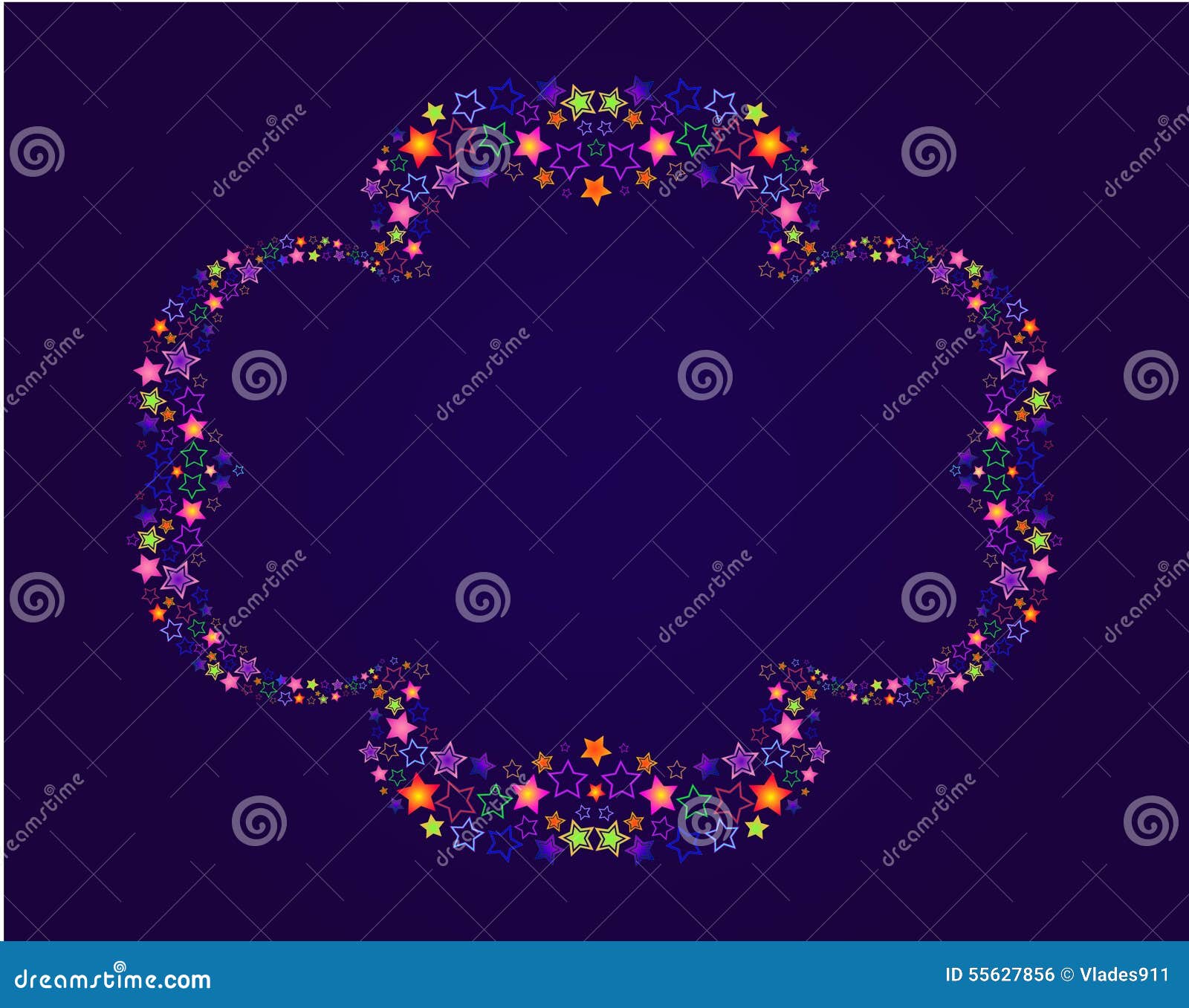Frame of the stars stock vector. Illustration of golden - 55627856