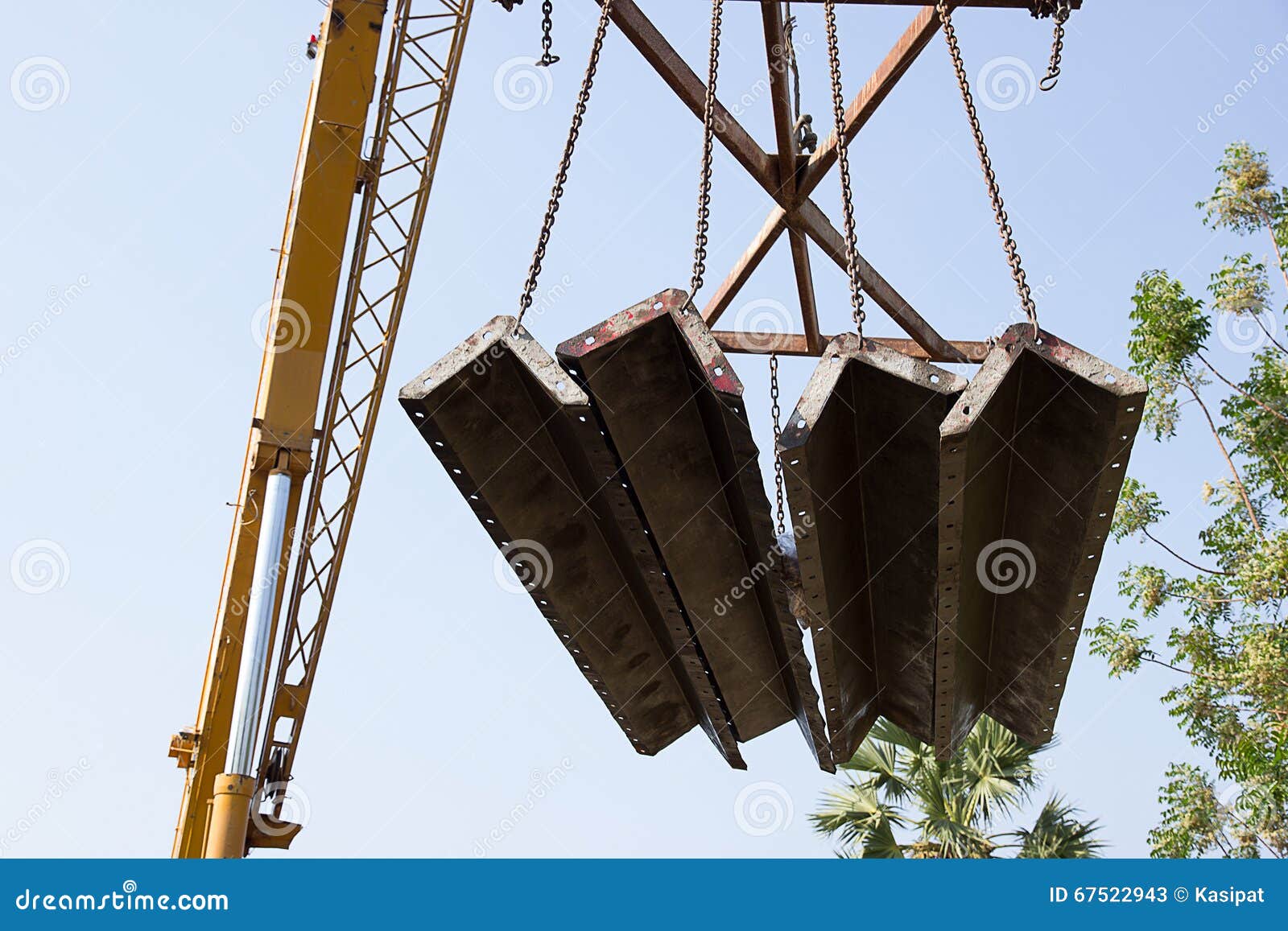 Frame steel pillar stock image. Image of cable, house - 67522943