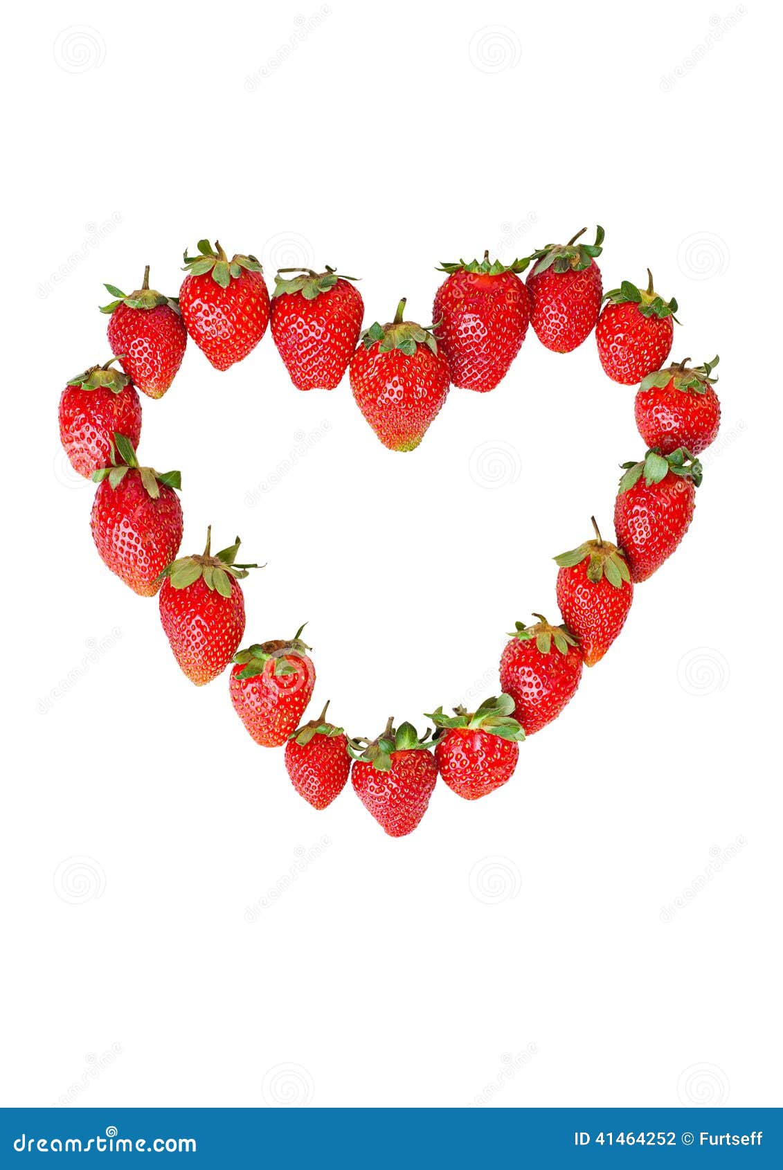 Frame of Strawberries in the Form of Heart Stock Photo - Image of ...