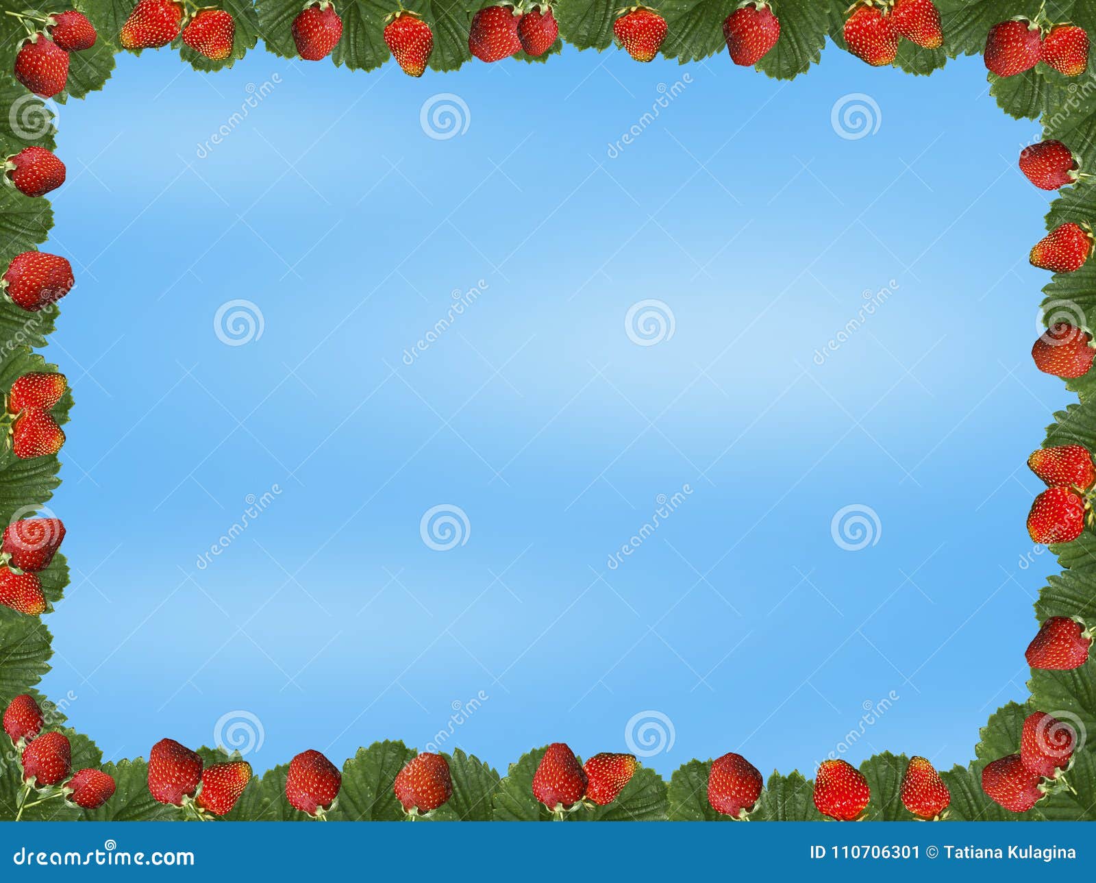 A frame of strawberries stock image. Image of harvest - 110706301