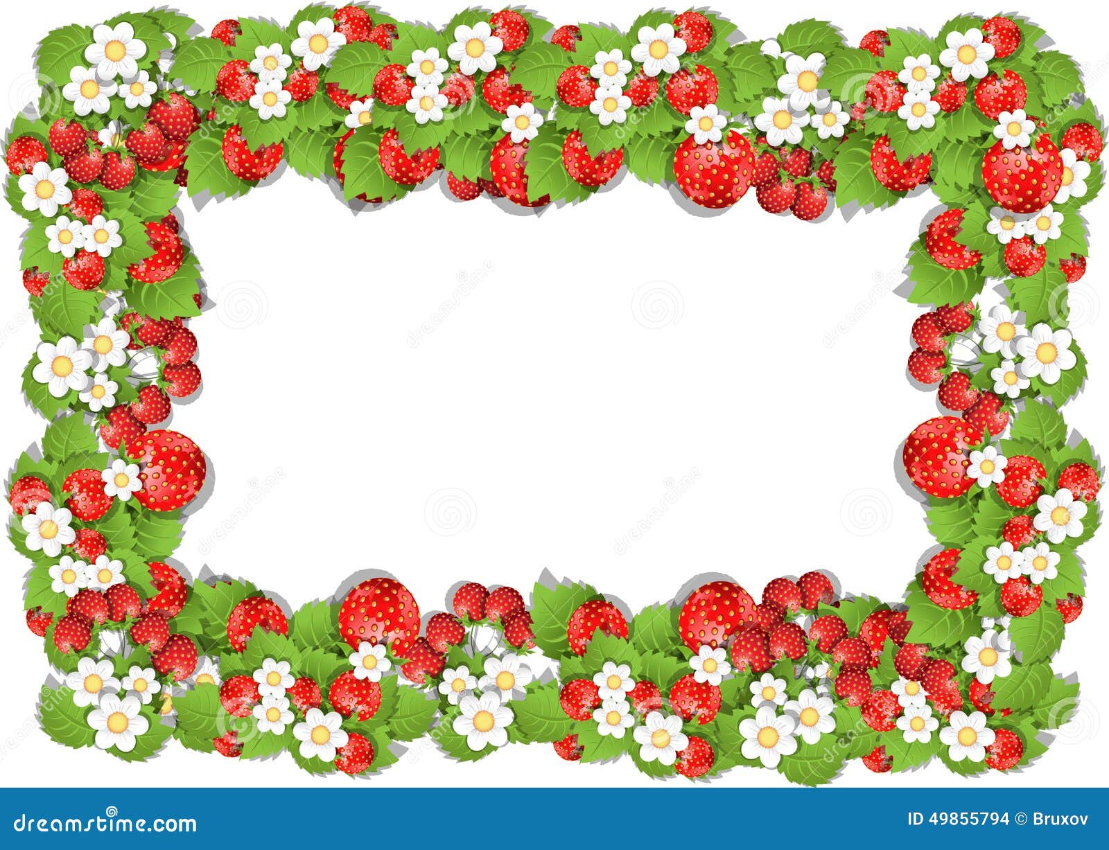Frame of Strawberry stock vector. Illustration of background - 49855794