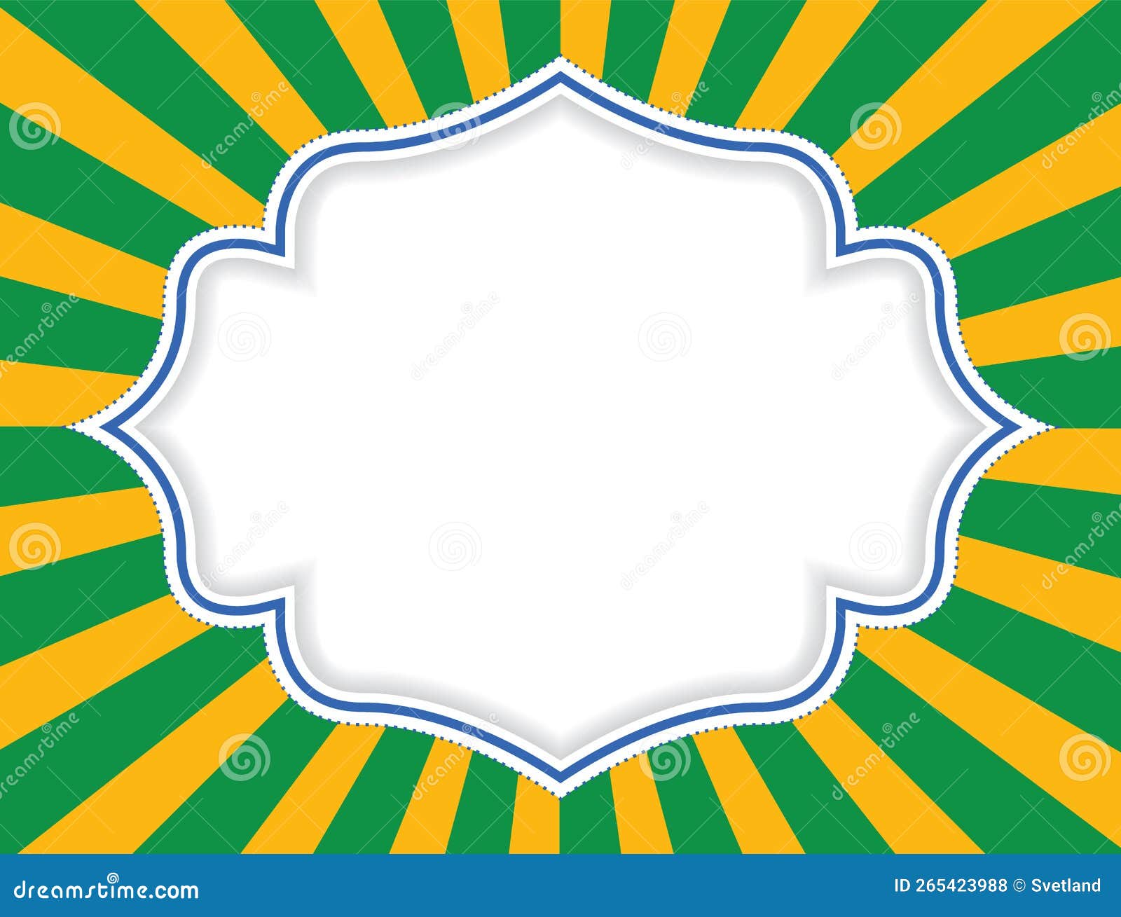 Decorative Frame with Stripes. Vector Illustration. Stock Vector ...