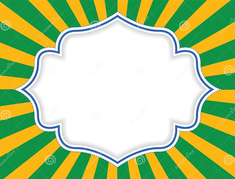 Decorative Frame with Stripes. Vector Illustration. Stock Vector ...