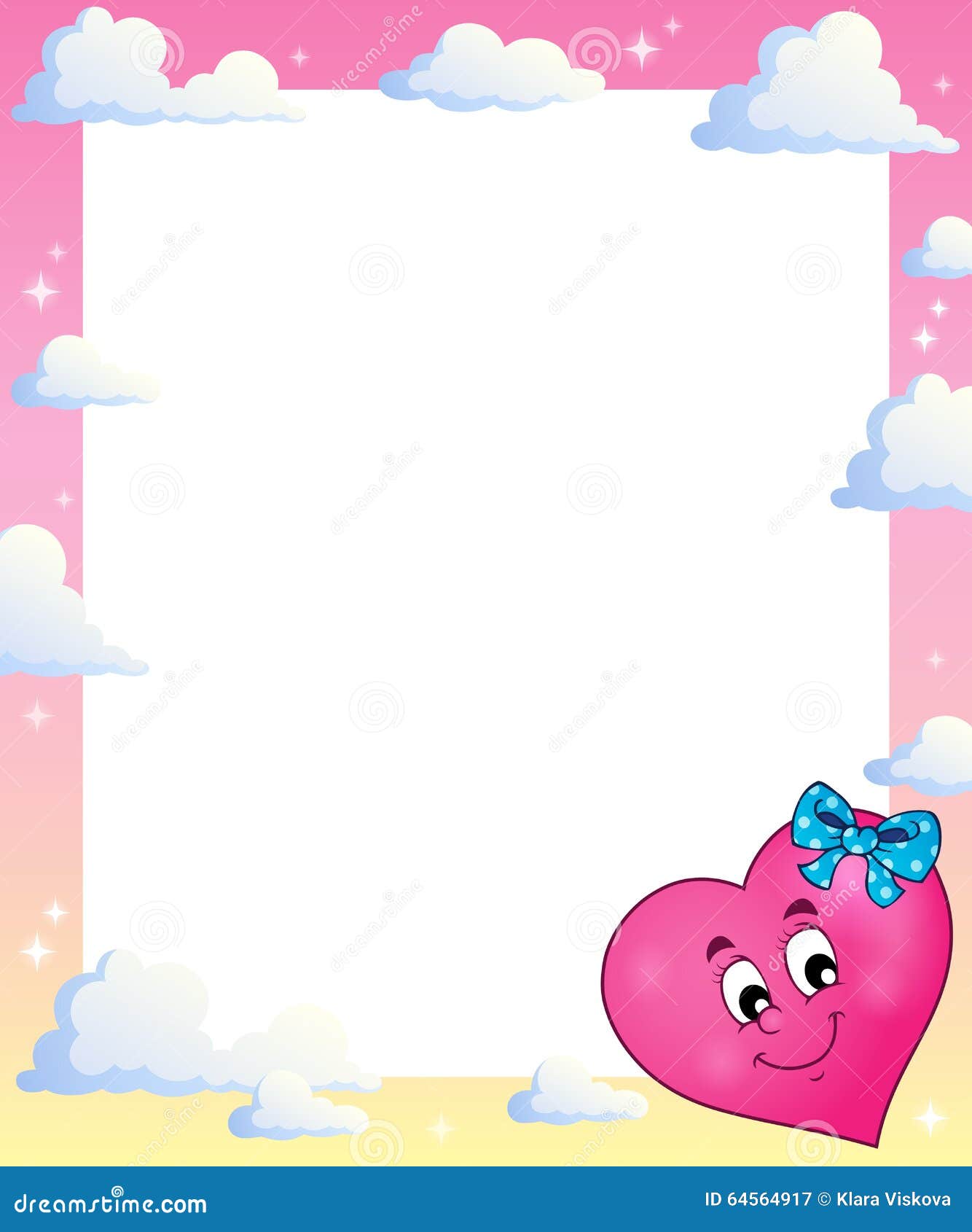 Frame with Stylized Heart Theme 2 Stock Vector - Illustration of ...