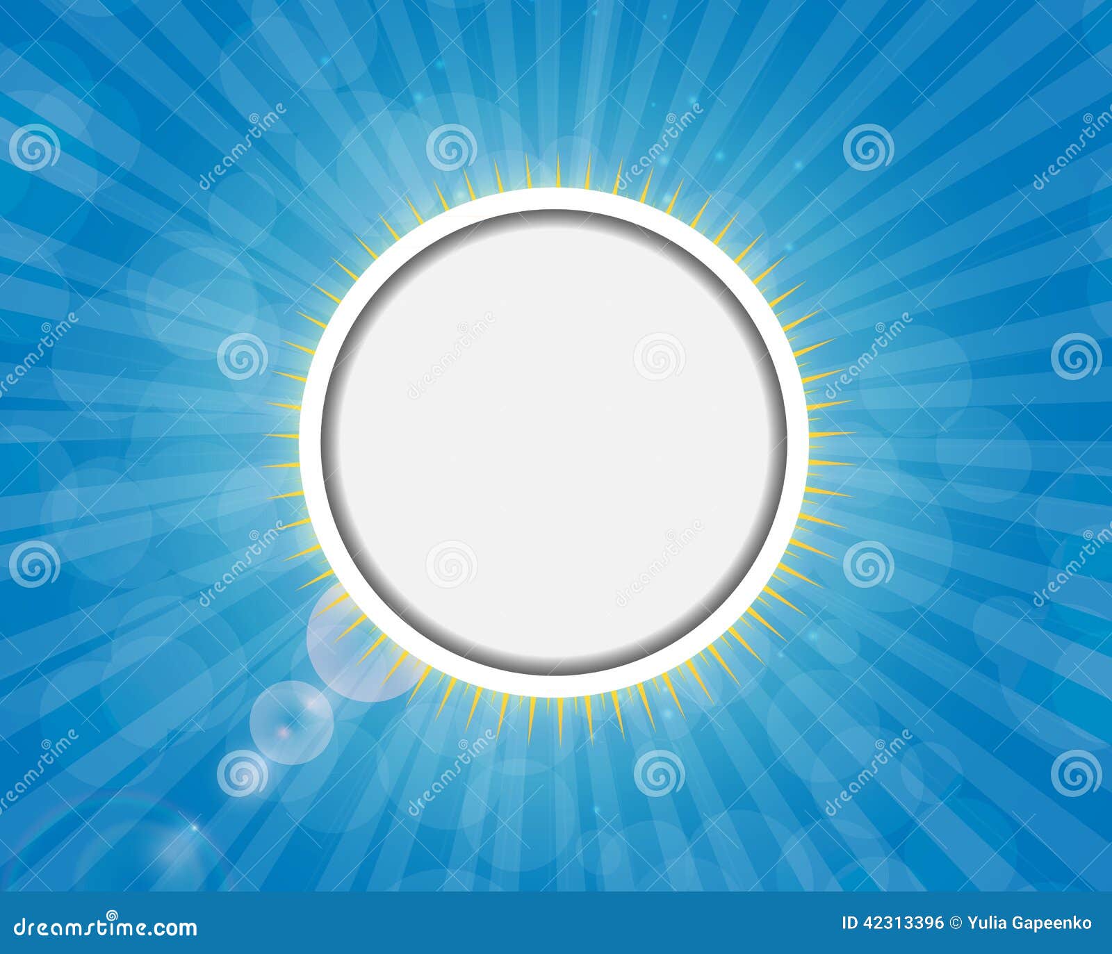 Frame On Sunny Shiny Background Vector | CartoonDealer.com #42313396