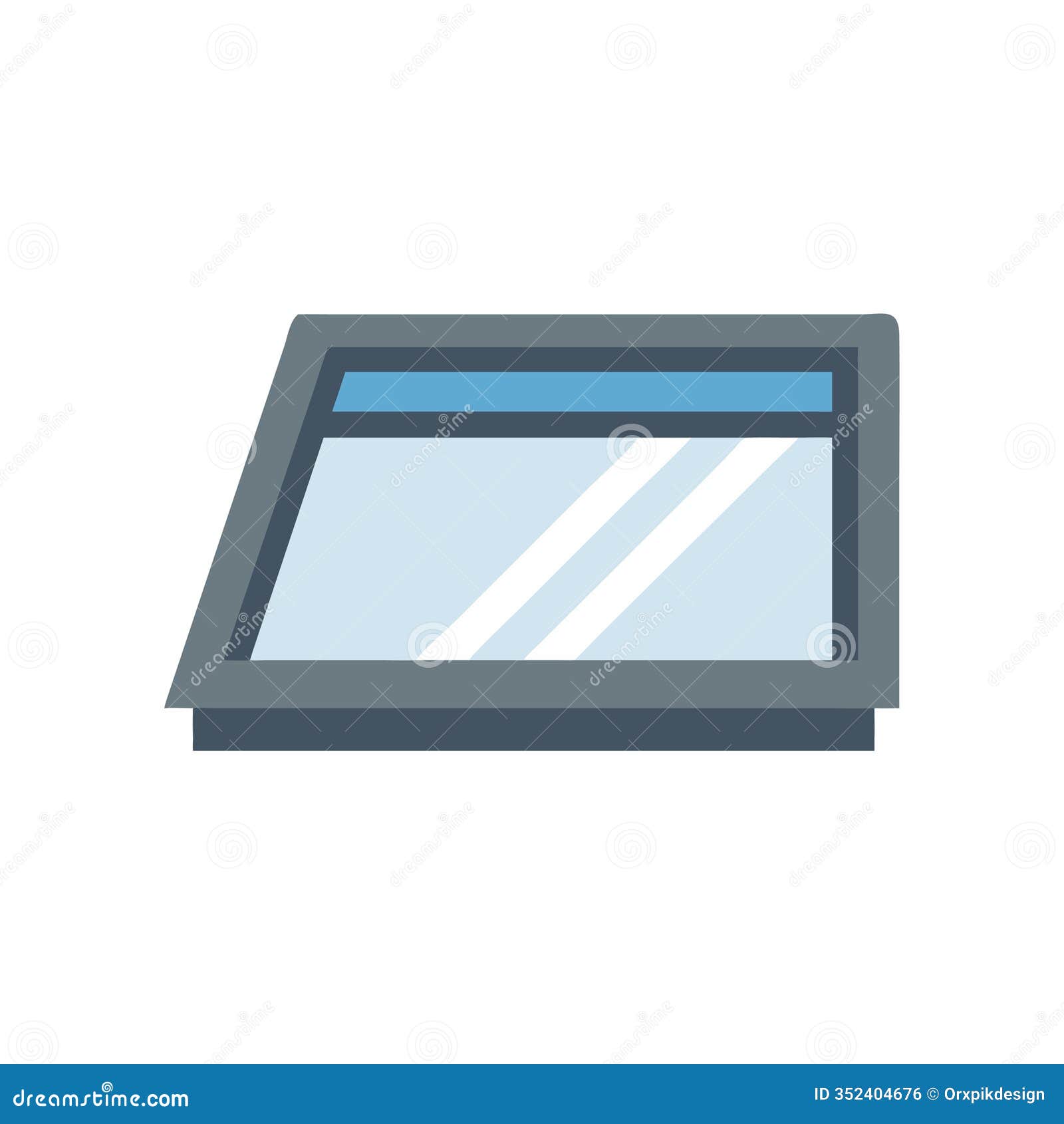 Skylight Symbol For Roof Architecture Vector Illustration ...