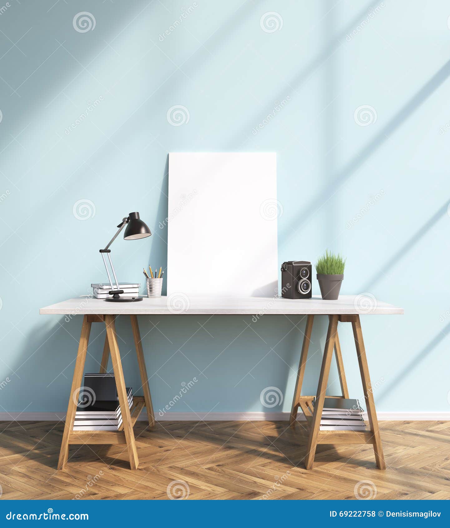 Frame on table stock illustration. Illustration of frame - 69222758