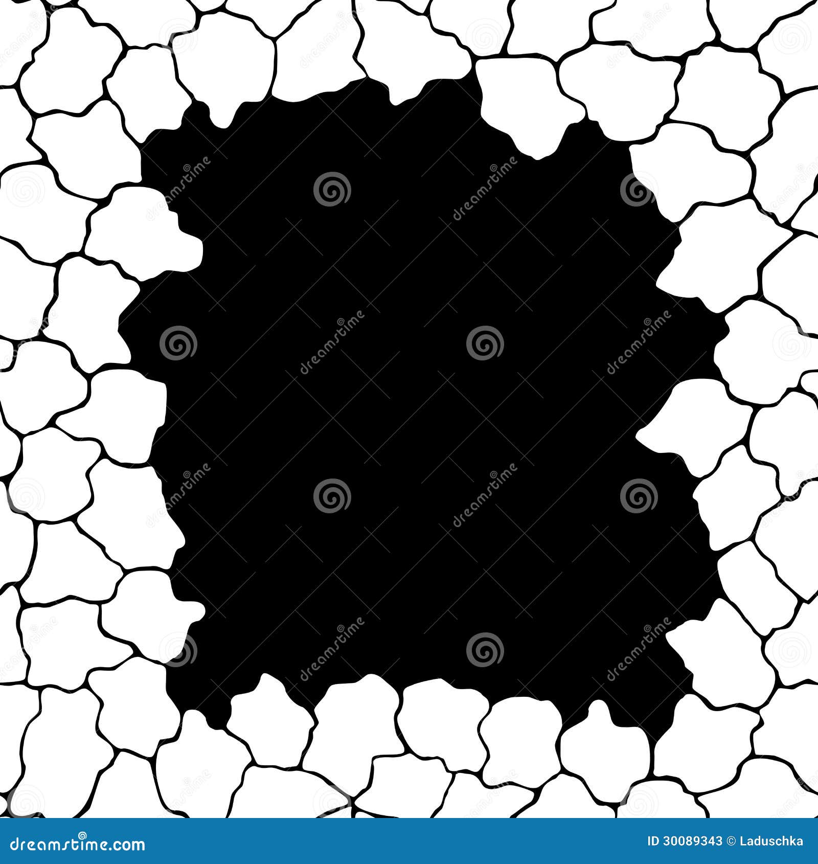 Frame Template with Cracks. Stock Vector - Illustration of white ...