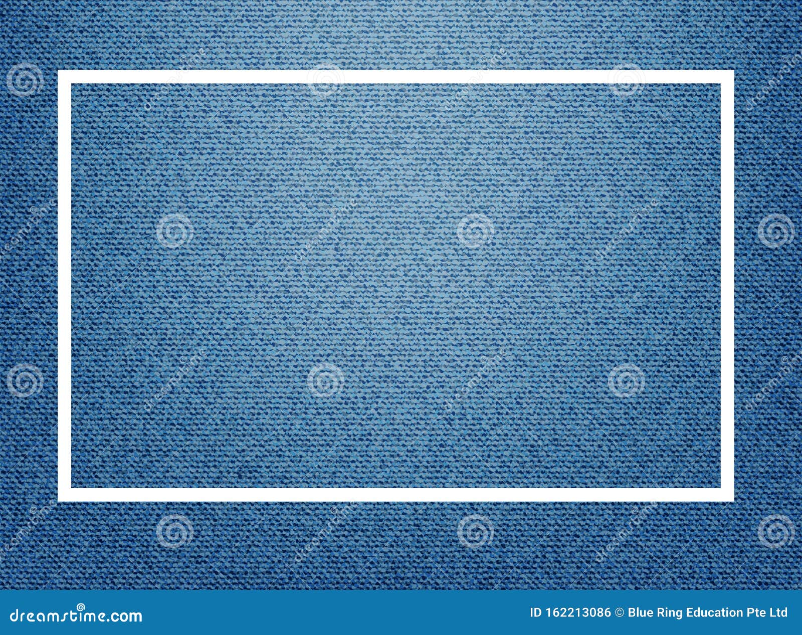Frame Template Design with Blue Background Stock Vector - Illustration ...