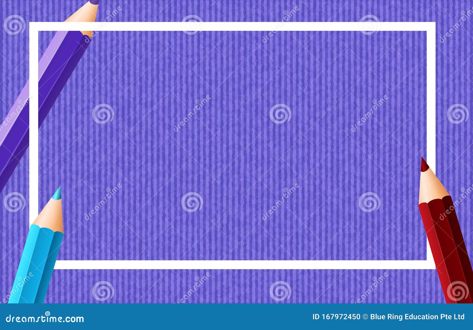 Frame Template Design with Purple Background Stock Vector ...