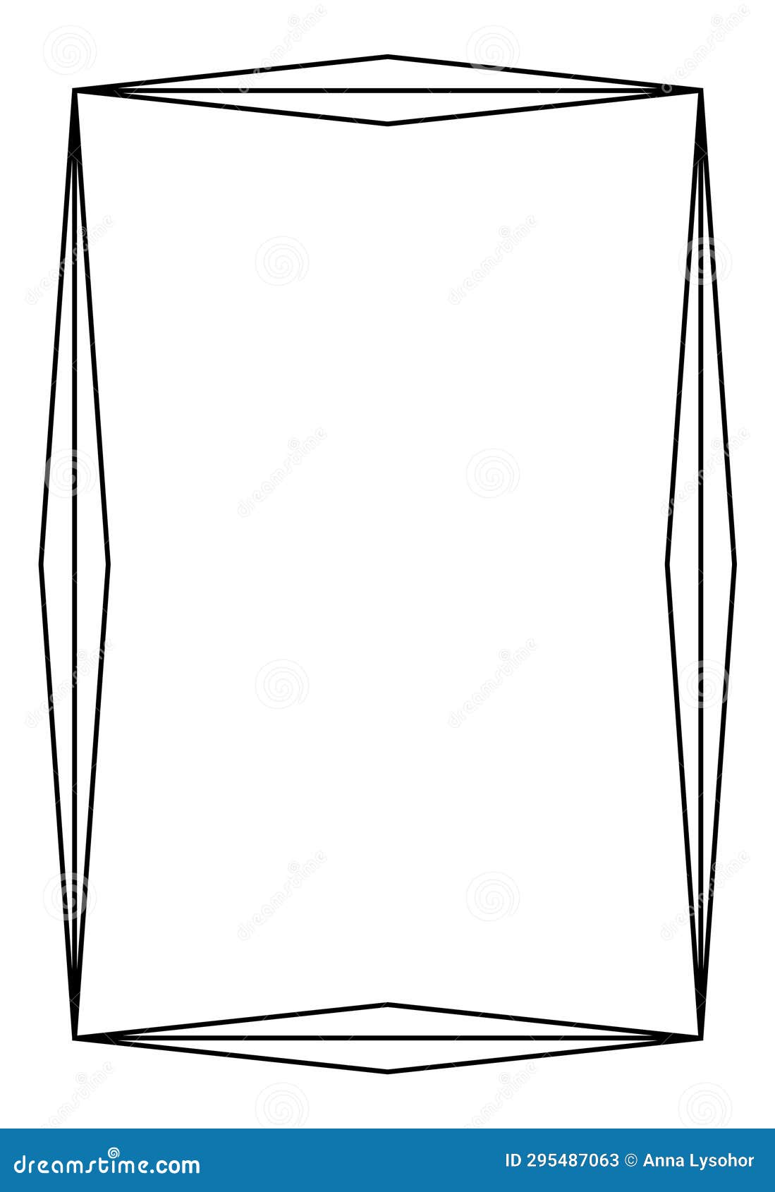 Frame for Text with a Frame. Black Frame Isolated on White Stock Vector ...