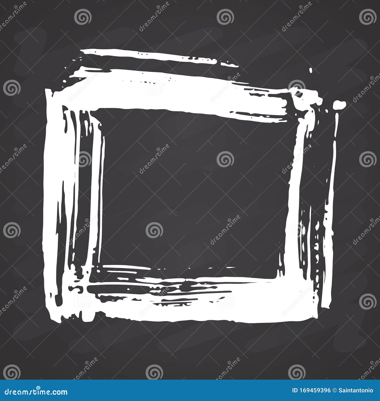 Frame or Text Box, Grunge Textured Hand Drawn Elements Set, Vector ...