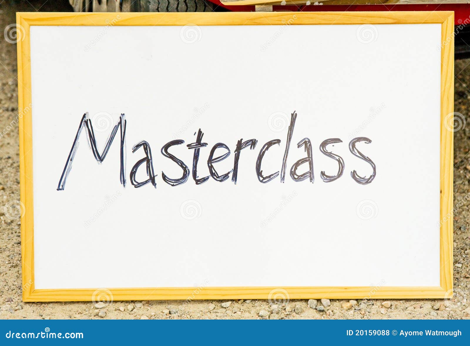 Frame with the Text Masterclass. Stock Photo - Image of college, pine ...