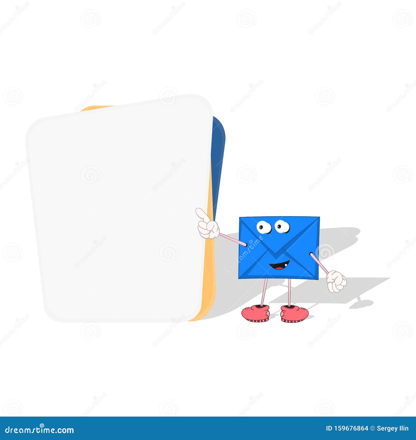 Frame for Text and Notes from Colored Cards with a Cartoon Hero ...