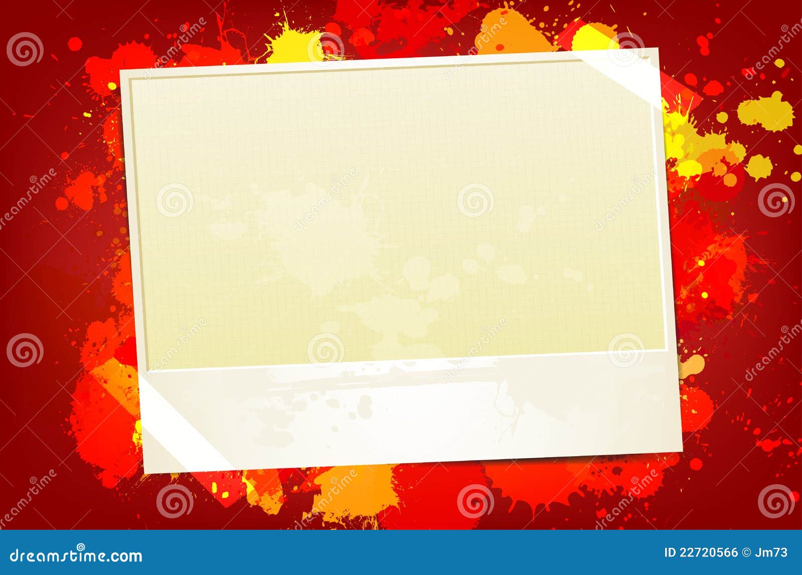 Frame For Text On Splash Red Background Vector Illustration ...