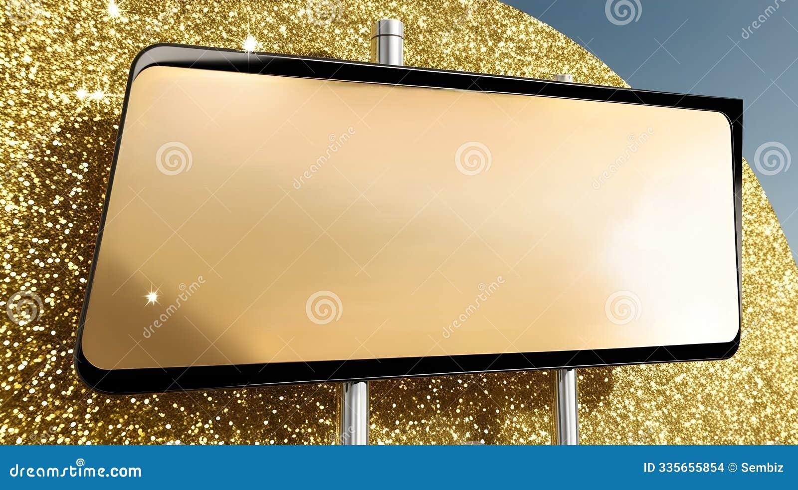 Frame for Text, Text Layout Mockup on Clean Rectangular Advertising ...