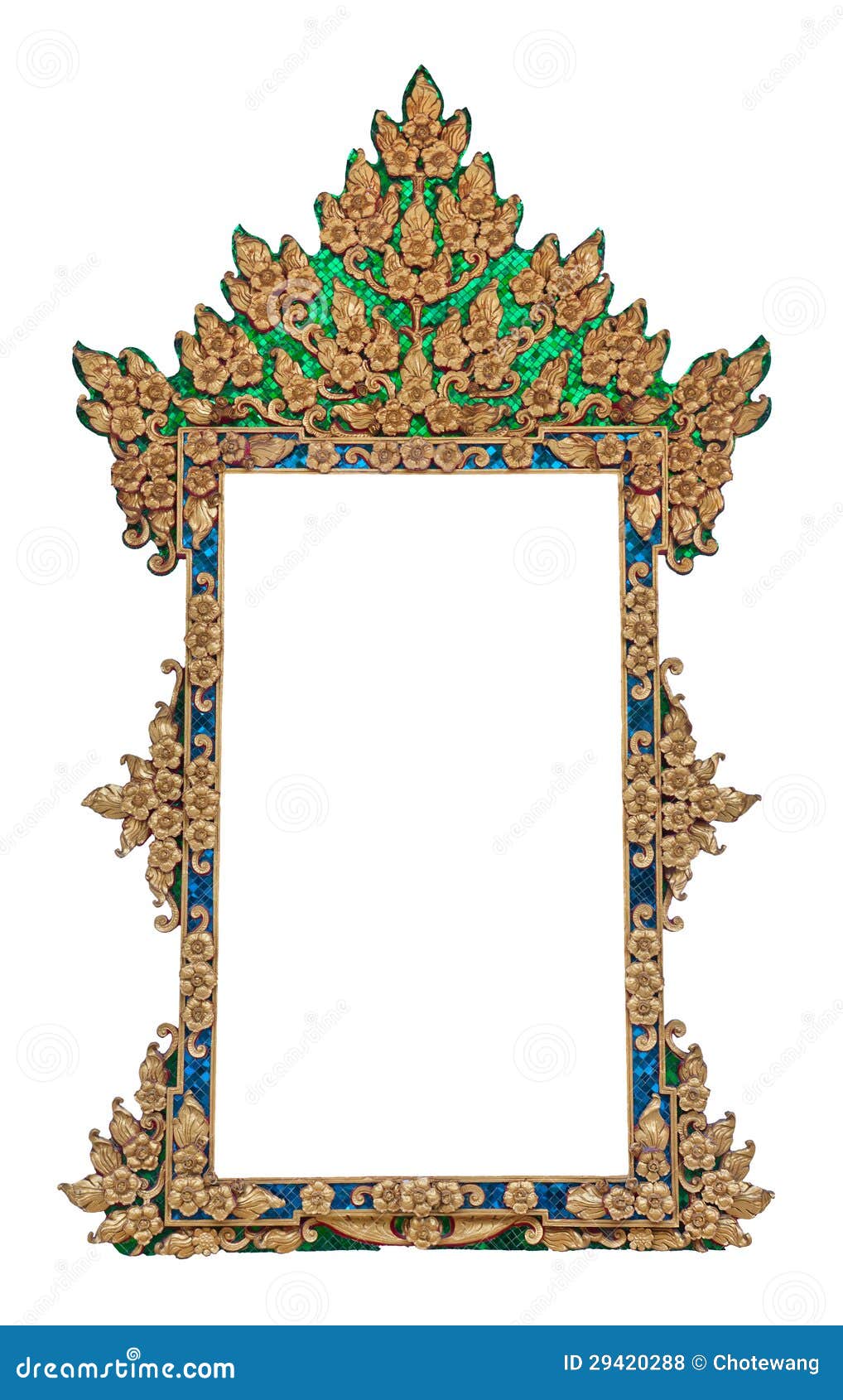 Frame of Thai ancient art stock photo. Image of craft - 29420288