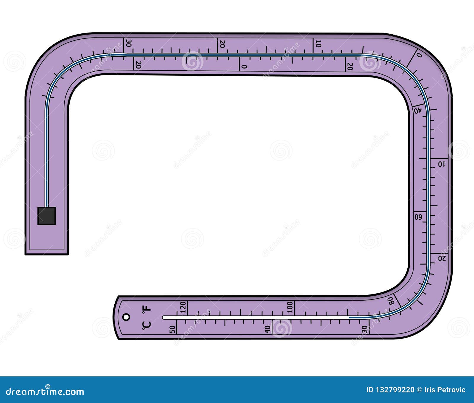 Frame - Thermometer Extension Thermometer Stock Illustration ...
