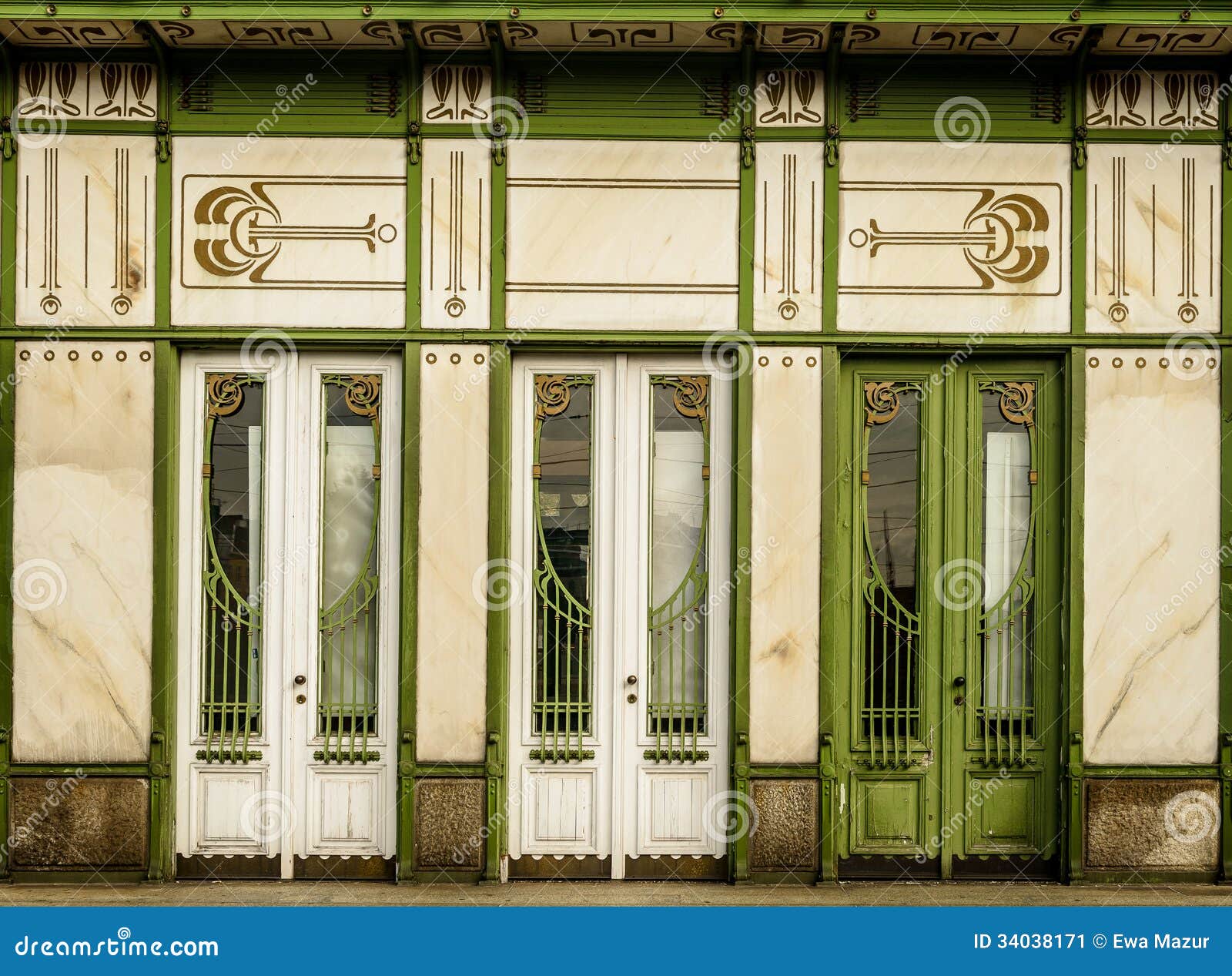 Green Jugendstil Pattern Stock Photos - Free & Royalty-Free Stock ...