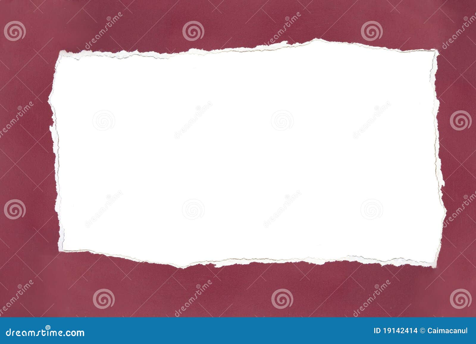Frame from torn paper stock photo. Image of empty, frame - 19142414