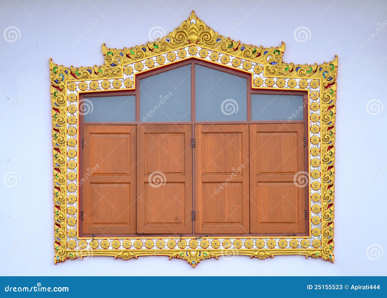 Frame Traditional Thai Style Stock Image - Image of furniture, asian ...