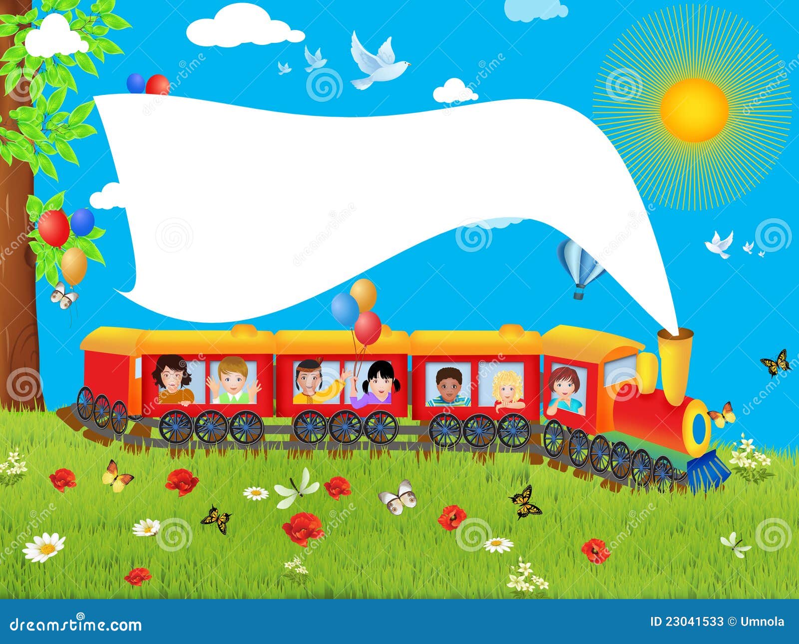 Frame with train stock illustration. Illustration of background - 23041533